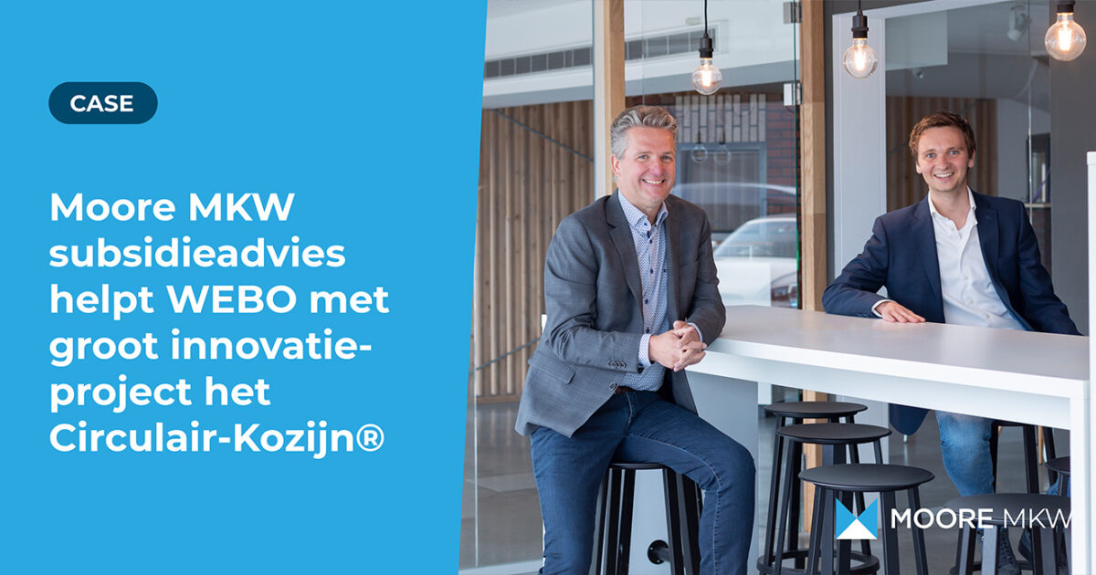 Moore MKW subsidieadvies helpt WEBO met groot innovatieproject het Circulair-Kozijn®